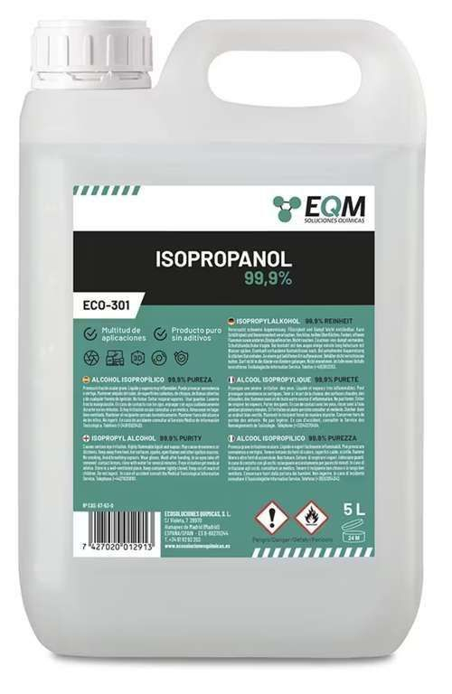 Alcohol Isopropílico 99,9% - Garrafa 5L de Isopropanol en Aliexpress